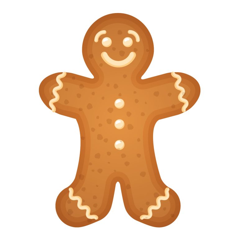 Gingerbread Woman in Red Dress Cutout – Parties And Signs