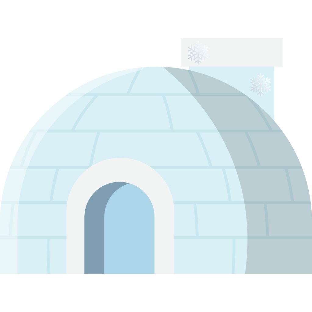 Igloo Cutout with Chimney – Parties And Signs