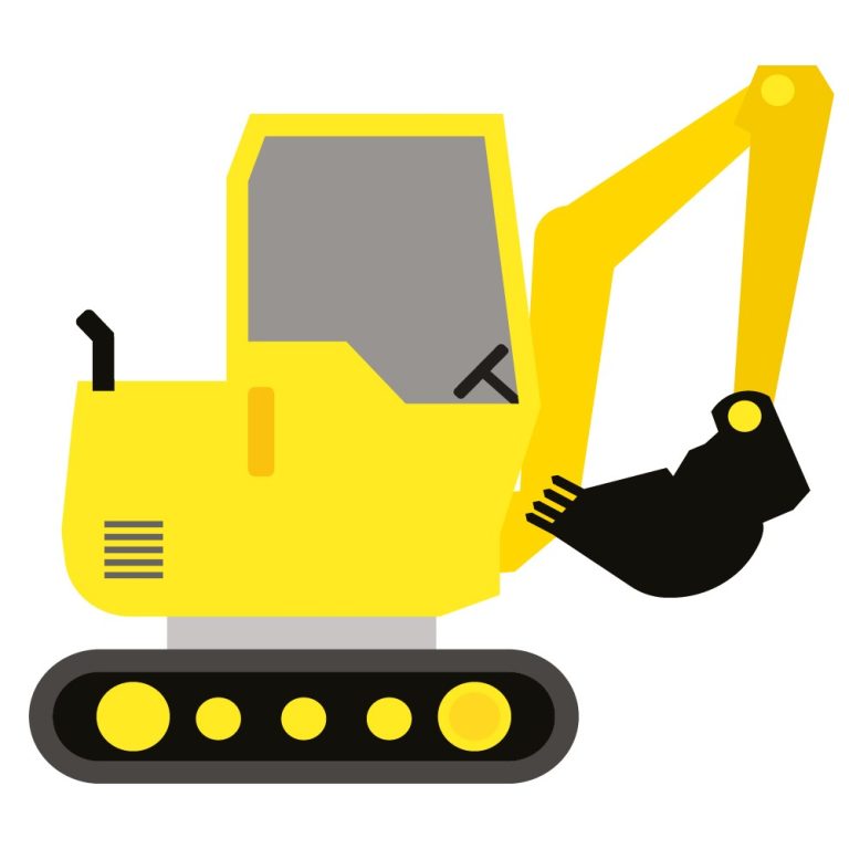 Digger Cutout – Parties And Signs