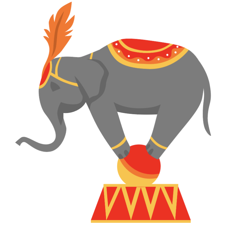 Circus Elephant Cut Out – Parties And Signs