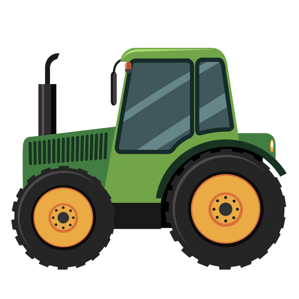 Tractor Cutout (Choose your Colour) – Parties And Signs
