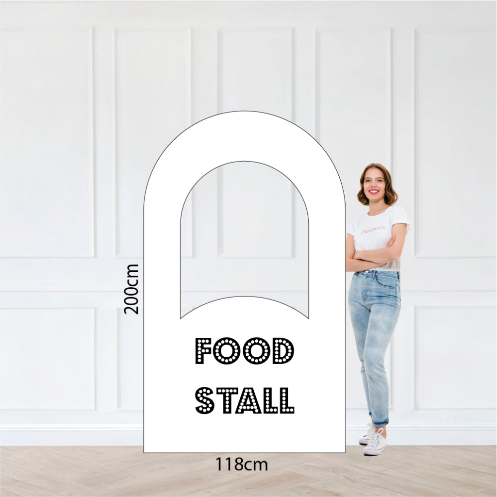 7ft x 4ft Freestanding Stall – Parties And Signs