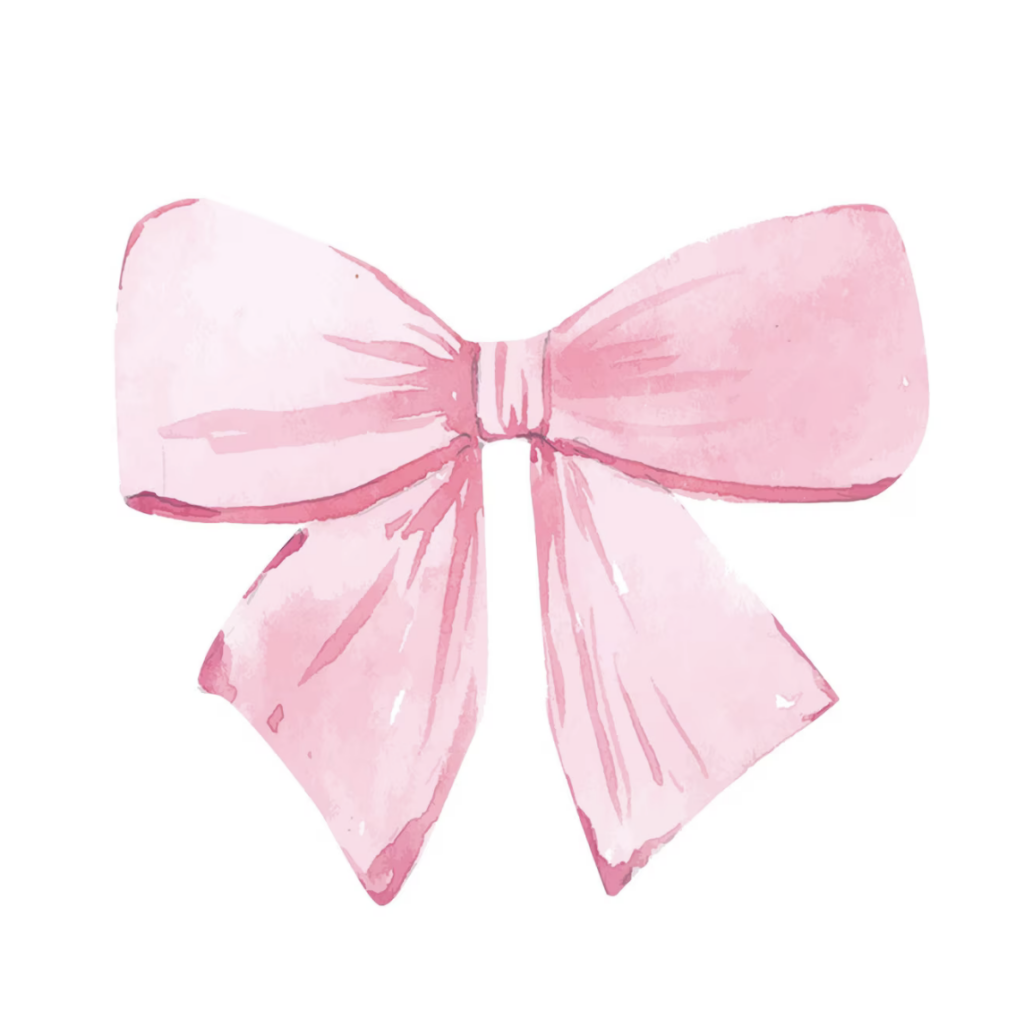 Pink Watercolour Bow Cutout – Parties And Signs