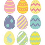 Multi-colour Easter Egg Cutouts (30cm each) – Parties And Signs