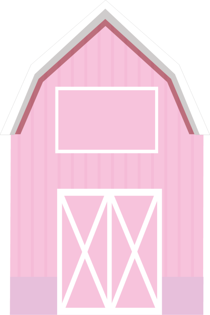 Pink Farm Barn (6ft x 4ft) – Parties And Signs