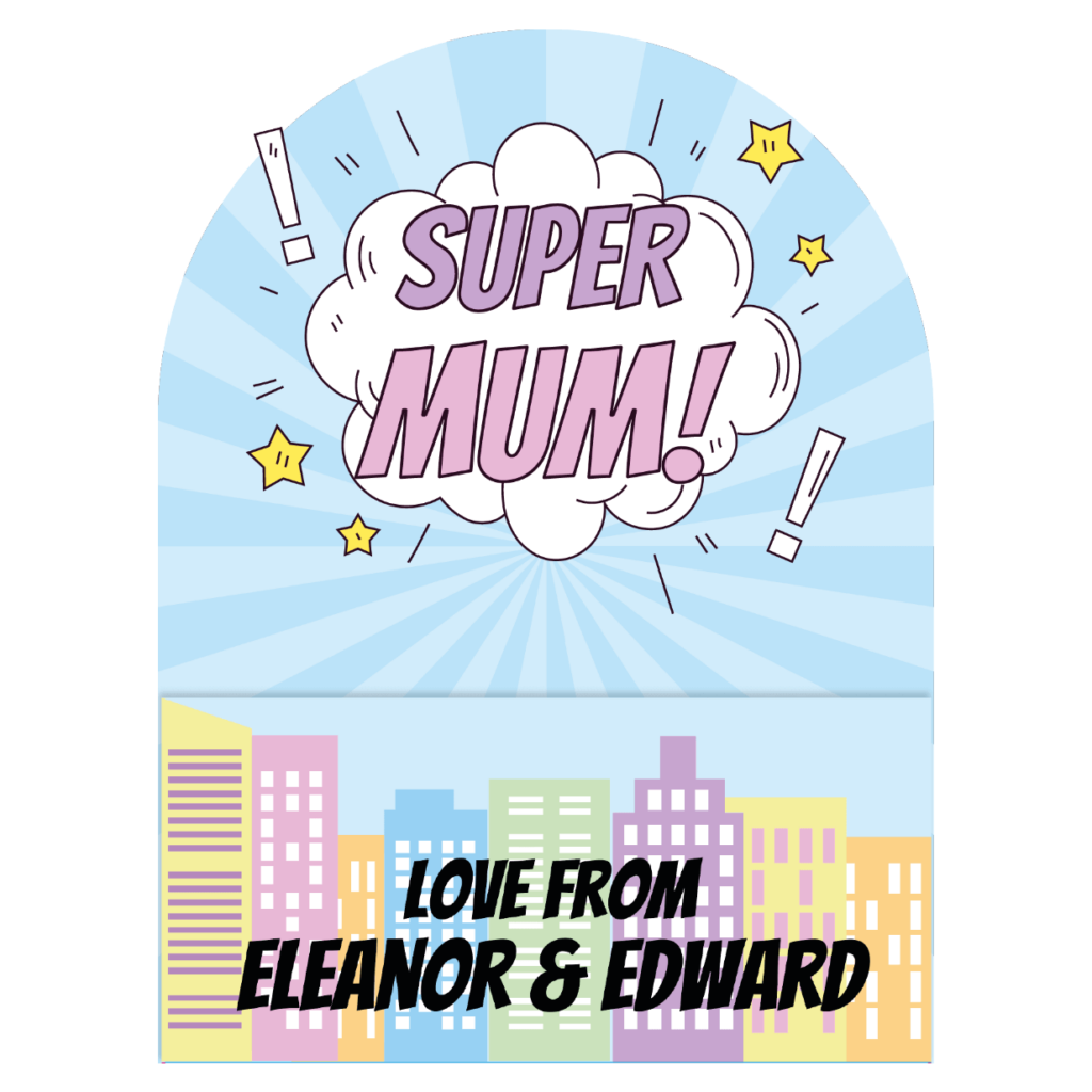 Mothers Day Pocket Poster Super Mum – Parties And Signs