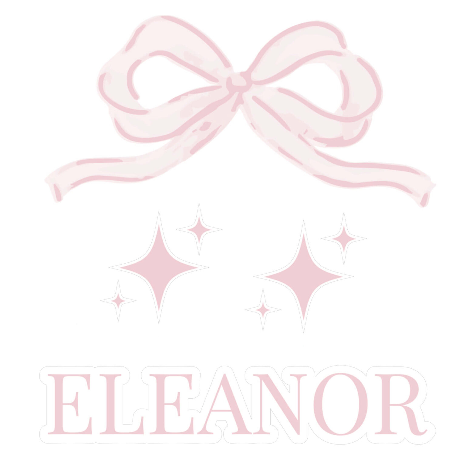 Pink Bow Name Sign Kit – Parties And Signs