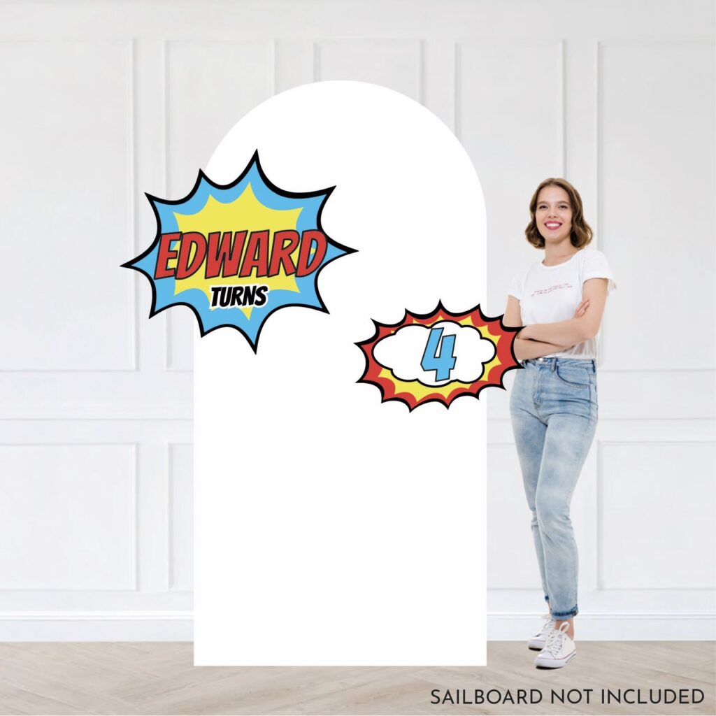 Super Hero Name Sign Kit – Parties And Signs