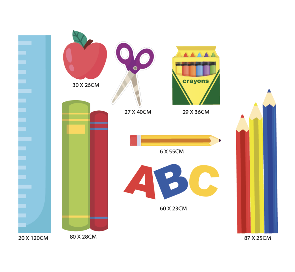 School Stationery Cutout Mega Bundle – Parties And Signs
