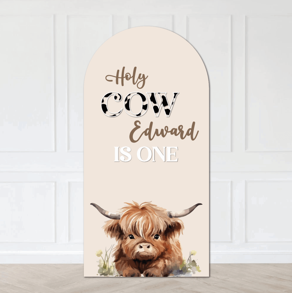 Holy Cow Backdrop – Parties And Signs