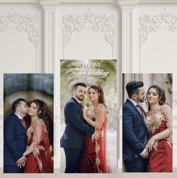 Wedding Picture Board Welcome Sign Trio Set – Parties And Signs